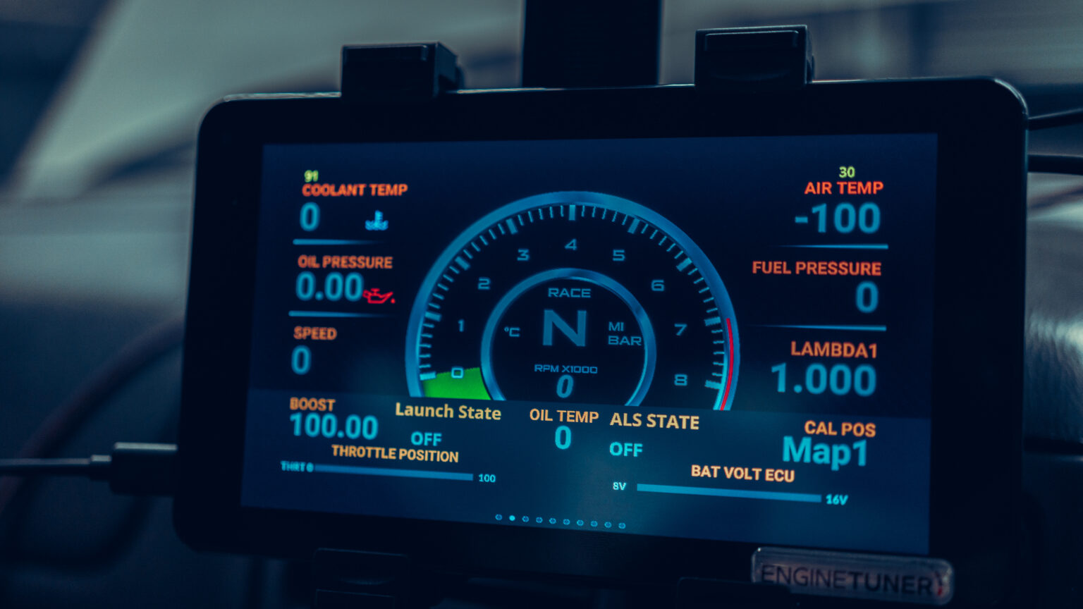 Enginetuner Driver Display Unit for Link ECU - Enginetuner